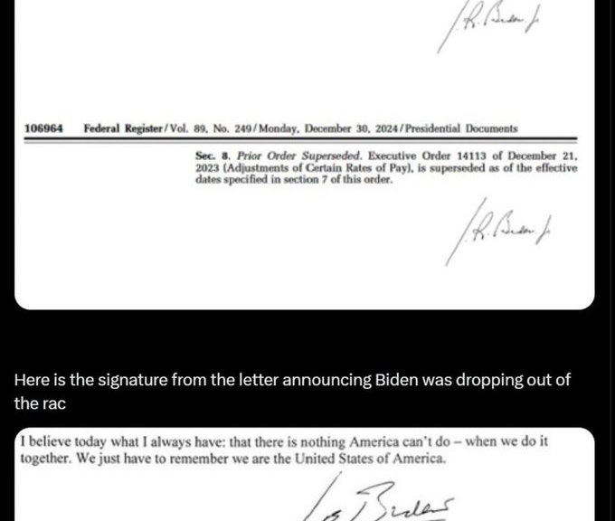 Evidence reveals Joe Biden DID NOT sign his own orders while President ...